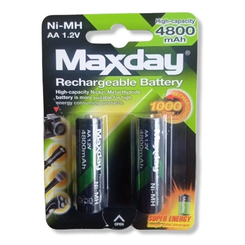 GENERICO Pack 2 Pilas Aaa Recargables 4800 Mah Maxday | falabella.com