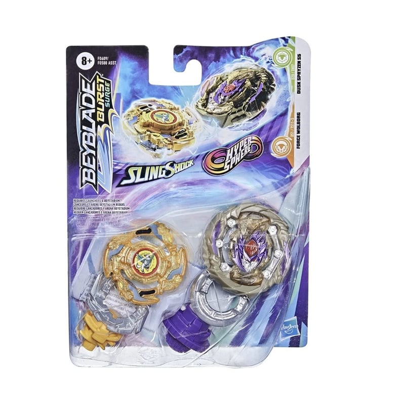 HASBRO Beyblade Burst Surge Dual - Force Wolborg Y Dusk Spryzen S5 ...