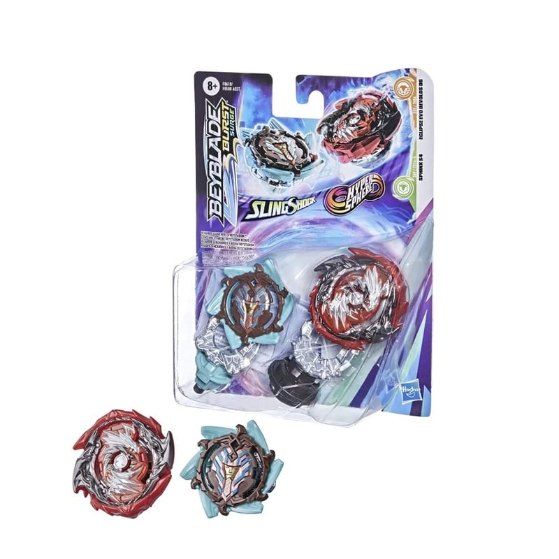 HASBRO Beyblade Burst Surge Dual - Eclipse Evo Devolos D5 Sphinx S4 ...
