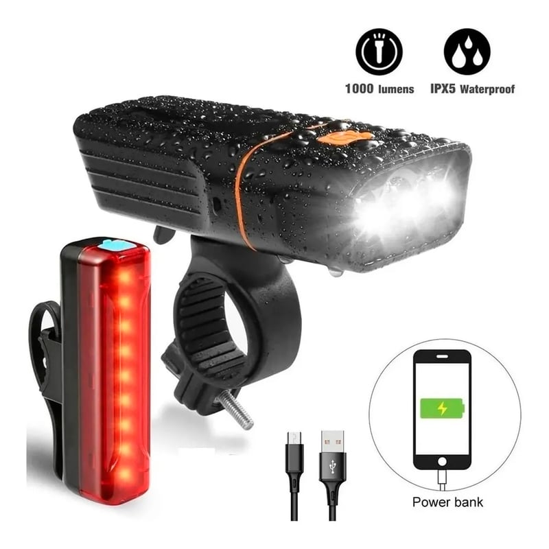 Luz Recargable Impermeable Para Bicicleta - 1000 Lum Tl210 | Sodimac ...