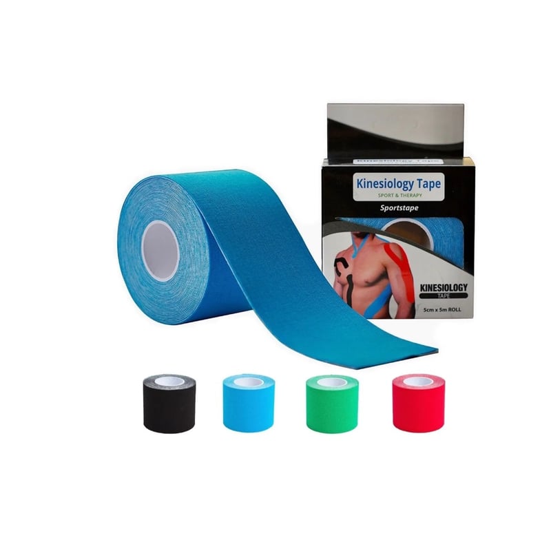 GENERICO Cinta Tape Kinesiológico 5cm X 5m - Vendaje Neuromuscular CELESTE | falabella.com