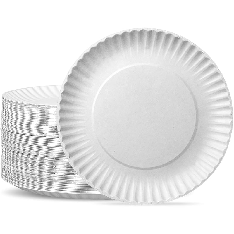 100 Plato De Carton Blanco Desechables Uso Comun 18 Cm Diame | Sodimac ...