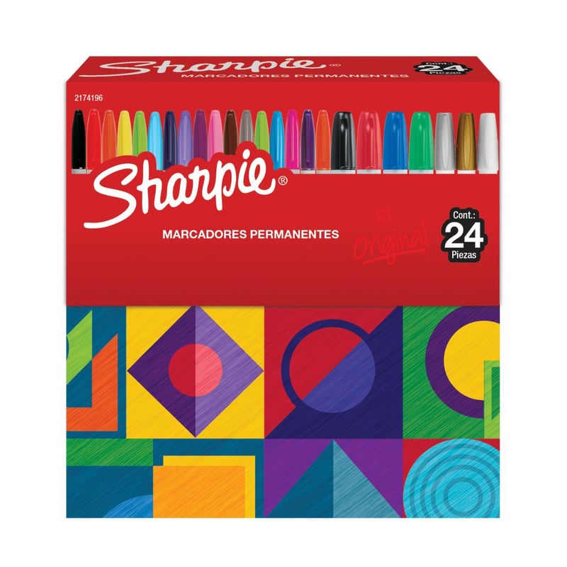 SHARPIE Marcadores Sharpie Puntas Surtidas Set 24 Colores | falabella.com