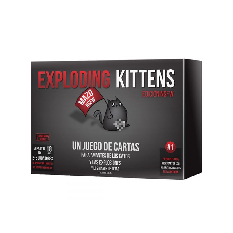 EXPLODING KITTENS Juego de Mesa - Exploding Kittens NSFW Solo Adultos ...