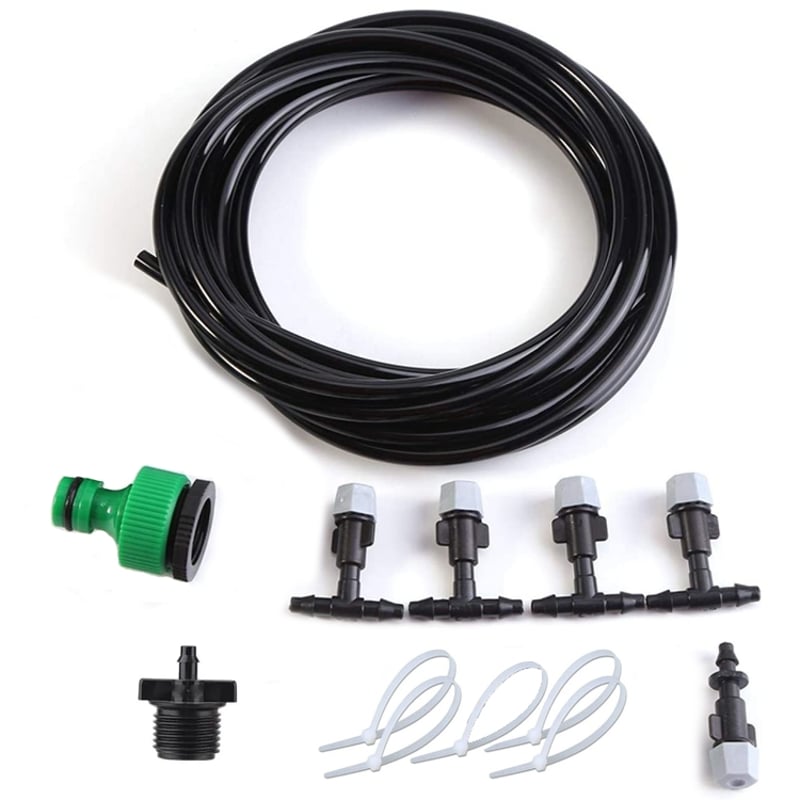 MIABU Kit aspersores Sistema Nebulización Patio jardín 5 metros ...