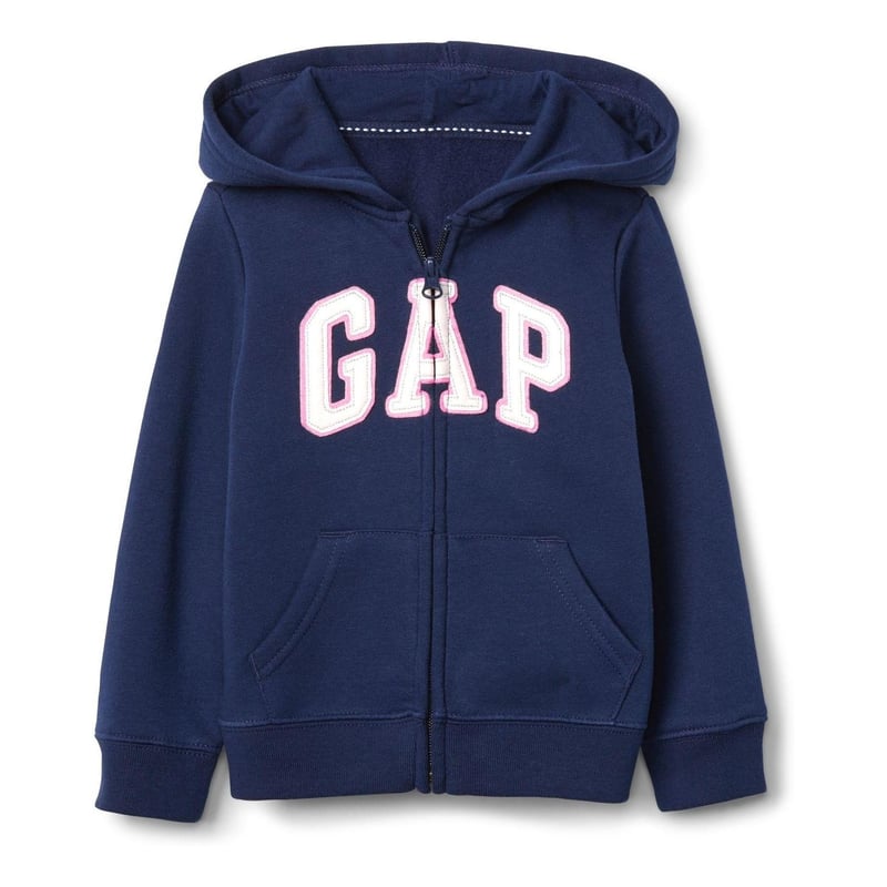 GAP Polerón Logo Con Cierre Niña Azul | falabella.com