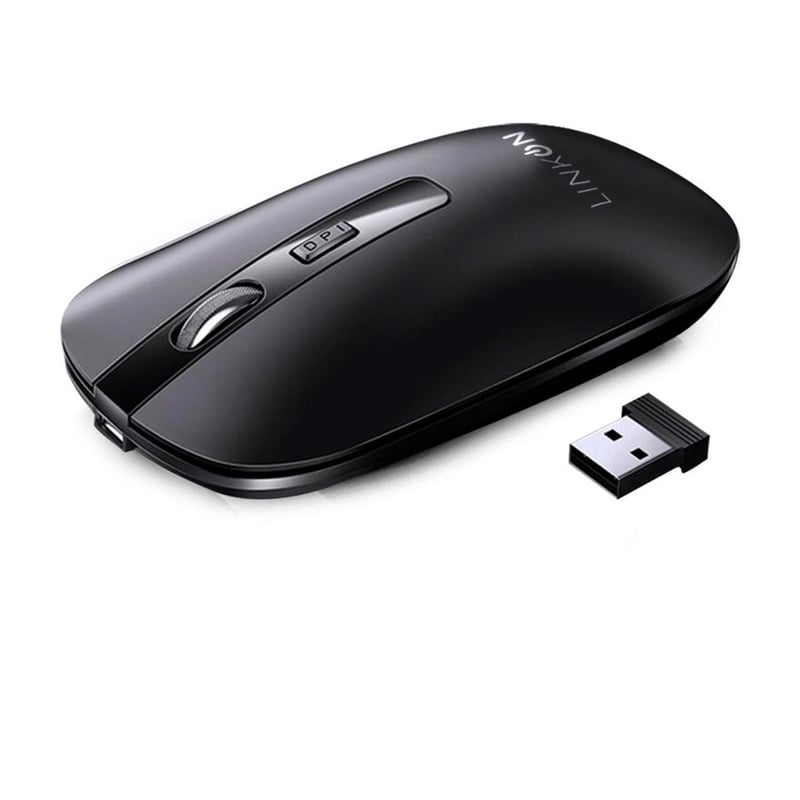 LINKON Mouse Inalambrico Dual Bluetooth Usb Recargable Para Mac Win ...
