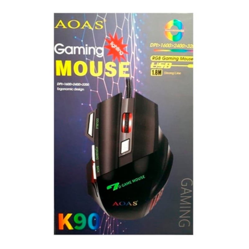 GENERICO Mouse Gamer Aoas K90 Rgb Gaming Mouse Usb | falabella.com