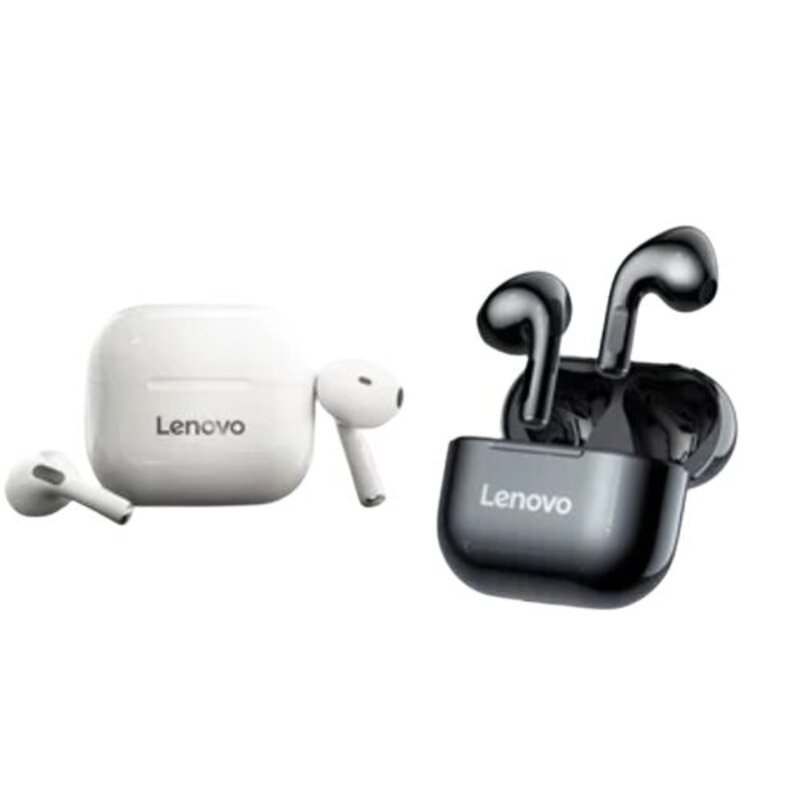 LENOVO Audífonos Bluetooth Lenovo LP40 Tws - Negro y Blanco | falabella.com