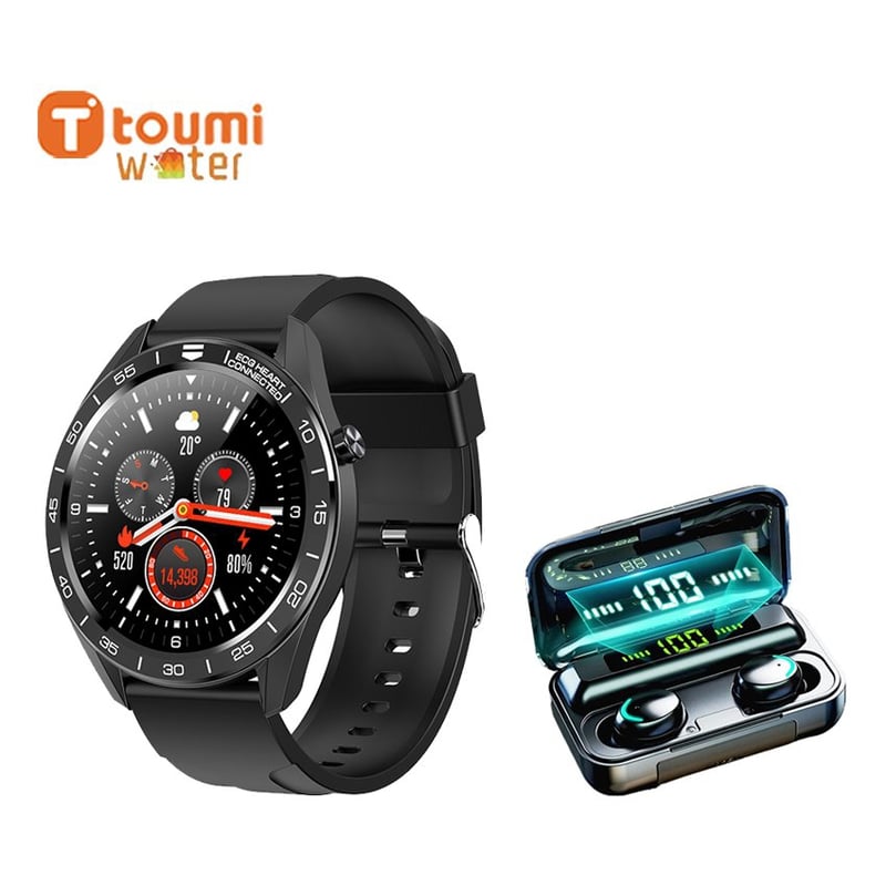 BRO TOUMI Toumi F9 Pro DE Audifonos Bluetooth y Toumi watch Reloj ...
