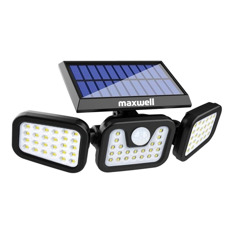 Foco Led Solar Exterior Maxwell Sensor Movimiento 3 Direcc | Sodimac ...