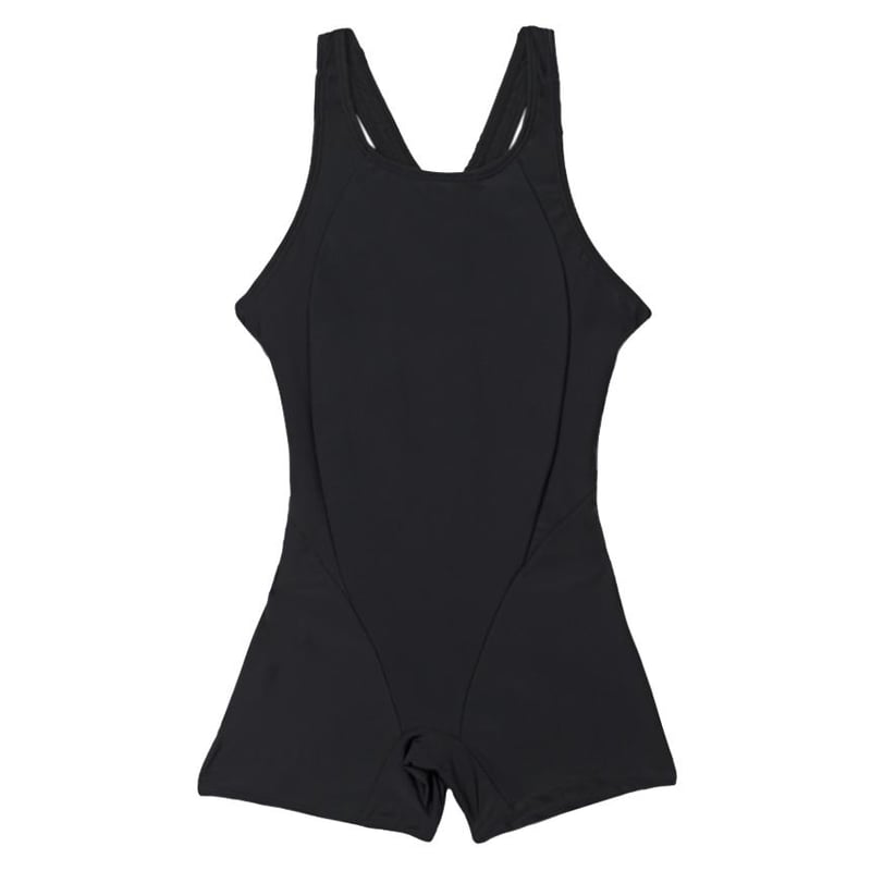 SAMIA Traje de baño natación niña negro con pierna - Negro | falabella.com