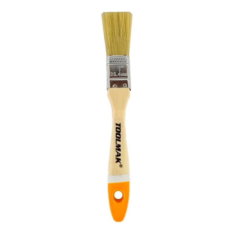 GENERICO Brocha Para Pintar 1 Pulgadas (25mm) Mango Madera Toolmak ...