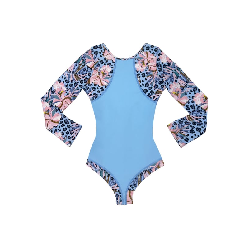 SAMIA Traje de baño de niña manga larga celeste SAMIA | falabella.com