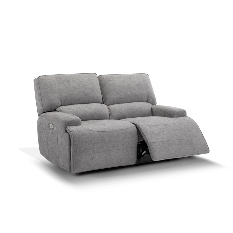 ROSEN Sofá Reclinable Rosen Jagger Eléctrico 2 Cuerpos Tela Gris ...