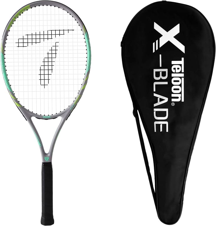 TELOON Raqueta Tenis Adulto Aluminio Nivel Inicial Color Gris ...