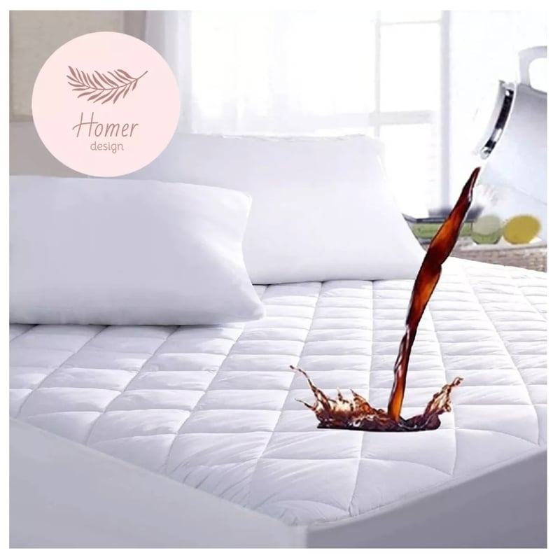 HOMER DESIGN Cubre Colchón Impermeable De 1,5 Plazas Hipoalergénico ...