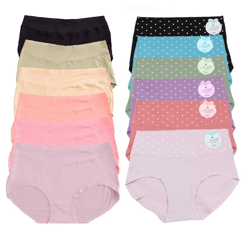 EVERSO Pack 12 Calzones De Mujer Tiro Alto Bambu Grand. | falabella.com