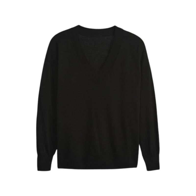 GAP Chaleco Cuello V Lino Negro GAP | falabella.com