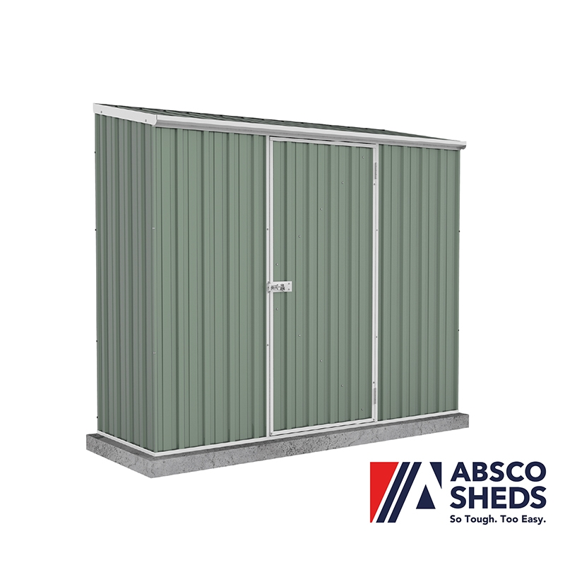 ABSCO BODEGA JARDÍN 225x78x193 ABSCO SPACE SAVER SGL VERDE EUCALIPTO ...
