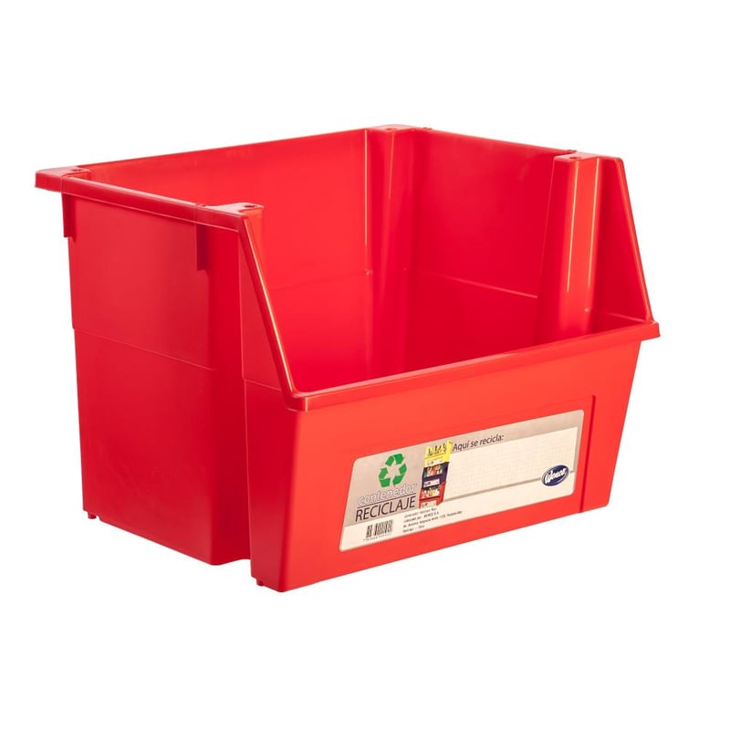WENCO Wenco Contenedor Reciclaje 35 Litros Rojo | falabella.com