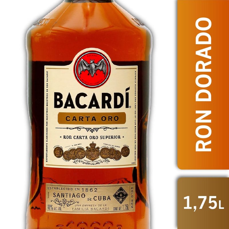 BACARDI Ron Bacardi Carta Oro 1750cc 1 Unidad BACARDI | falabella.com
