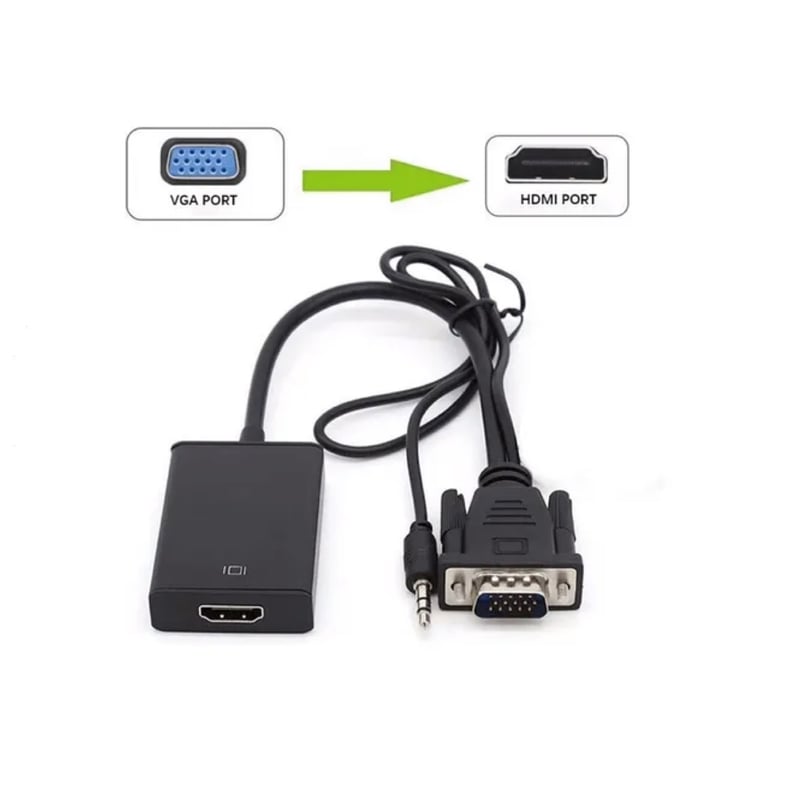GENERICO Adaptador Vga Macho A Hdmi Hembra Pasivo | falabella.com