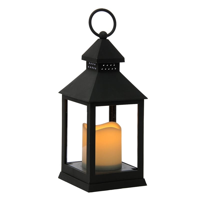Fanal Plastico Con Vela Led Fn1024 Neg Vgo | Sodimac Chile