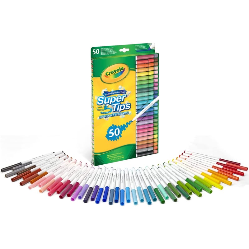 CRAYOLA Lápices Crayola Súper Tips 50 Colores | falabella.com
