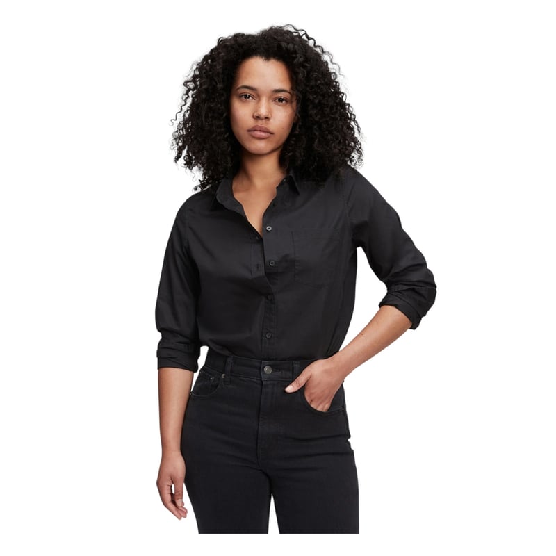GAP Blusa Basica Manga Larga Negro GAP | falabella.com