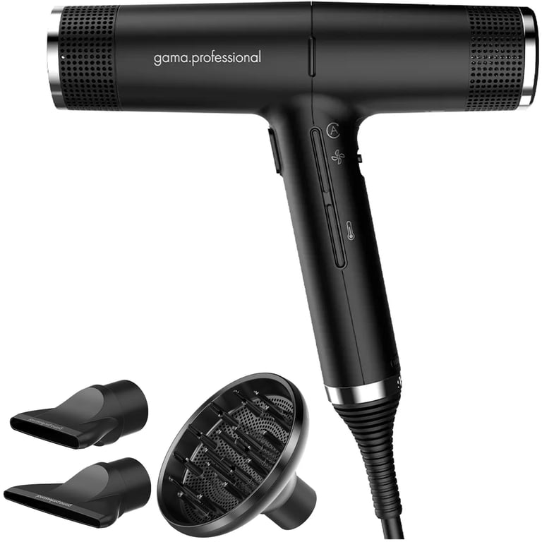 GAMA Secador de Pelo Gama IQ Perfetto Profesional Ultra Liviano Black ...