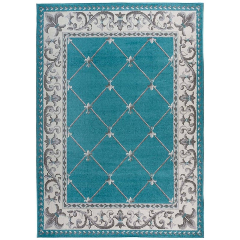 MODA ALFOMBRAS Alfombra Kashan King Azul 200 X 290 Cm | falabella.com