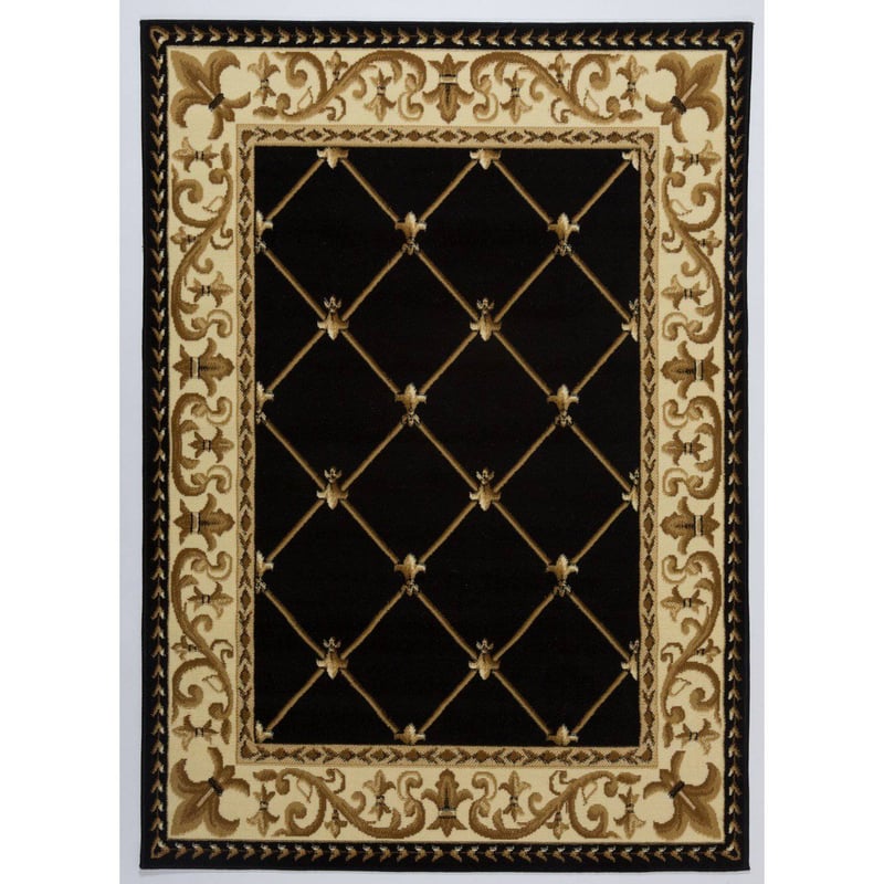 MODA ALFOMBRAS Alfombra Kashan King Negra 200 X 290 Cm | falabella.com