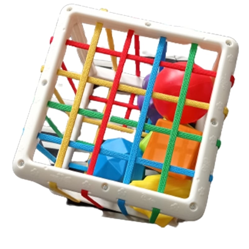 GENERICO juego de encaje cubo mas dos pelotas sensoriales para bebe | falabella.com