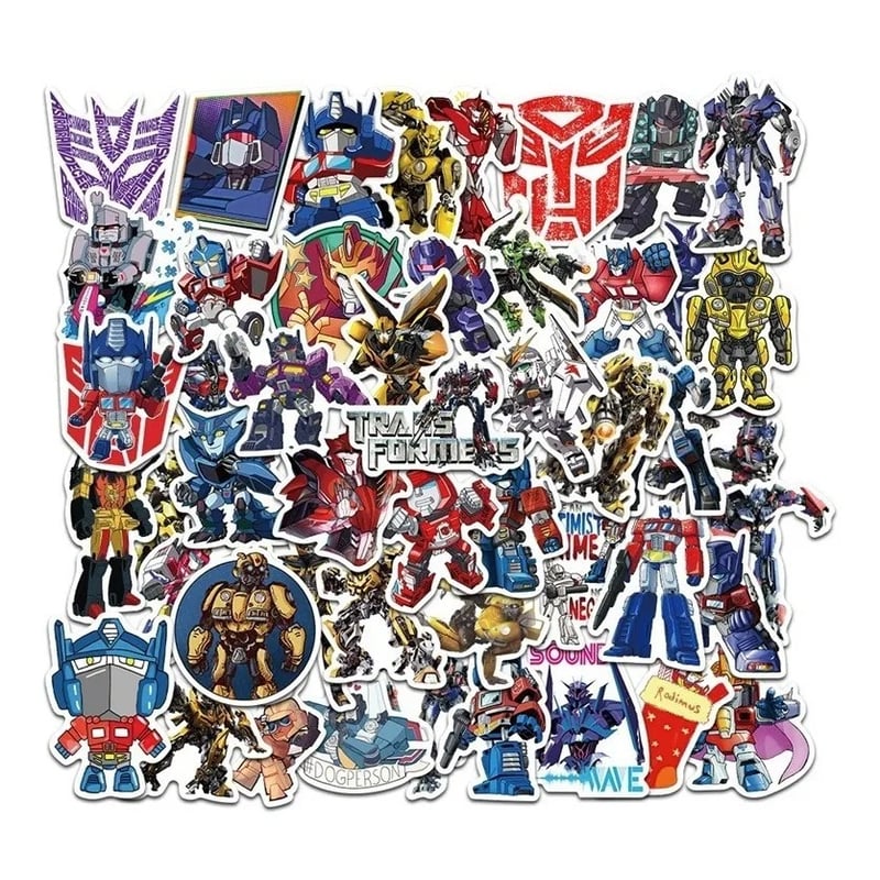 GENERICO 50 Stickers De Transformers - Etiquetas Autoadhesivas ...