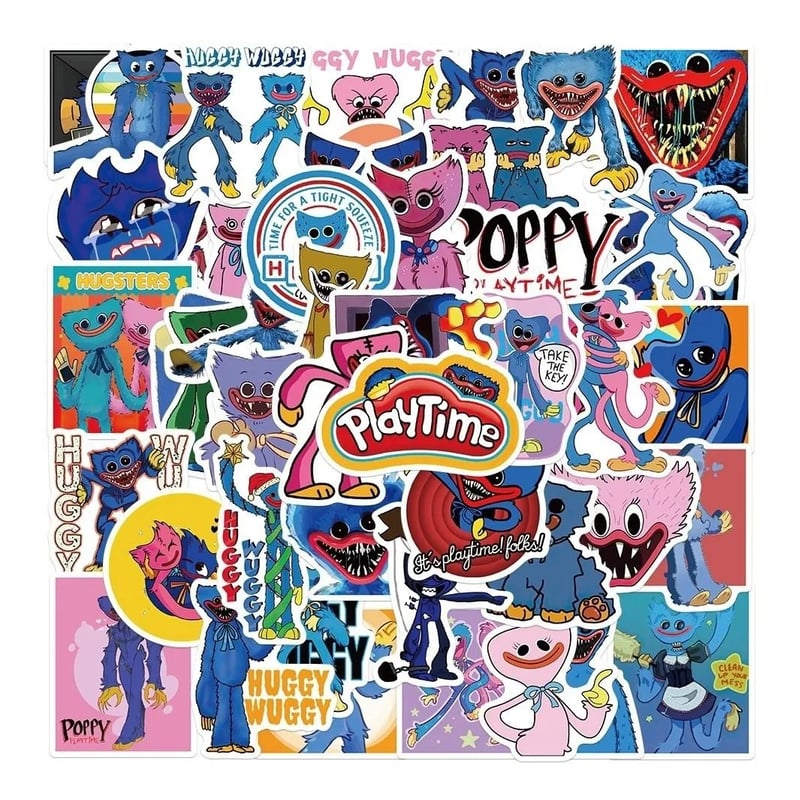 50 Stickers De Poppy Playtime - Etiquetas Autoadhesivas | Sodimac ...