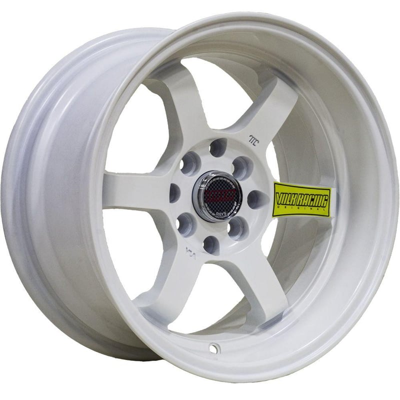 GENERICO RAYS 15X8 4X100 4X114 VOLK RACING WHITE (SET 4 LLANTAS ...