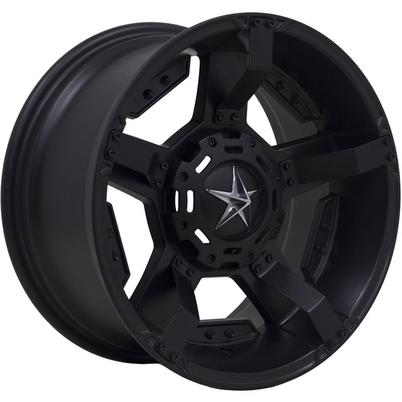 GENERICO ROCKSTAR 16X8 6X139.7 5 ARMS MATE-BLACK (SET 4 LLANTAS ...