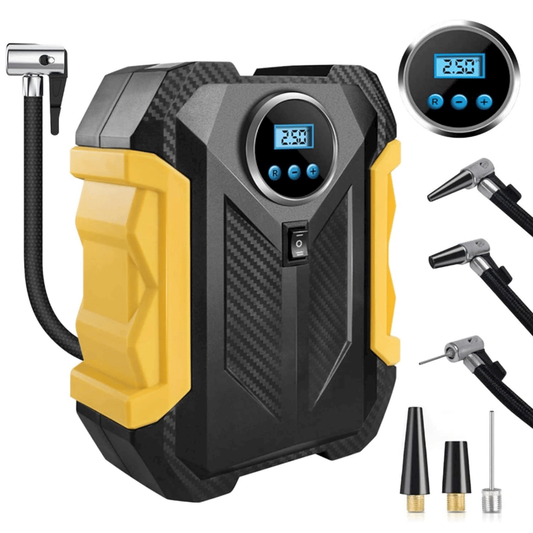 GENERICO Compresor Aire Portatil Alta Potencia con Luz Led Pantalla Lcd ...