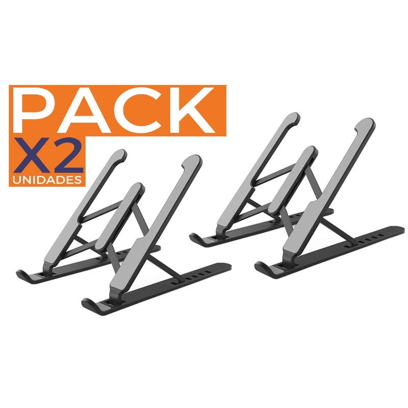 GENERICO Pack x2 Soporte Notebook Escritorio Soporte Computador ...