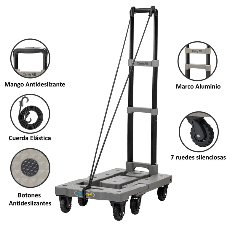 Carro De Carga Plegable Tipo Plataforma 150 Kilos Carrito Yegua | Sodimac Chile