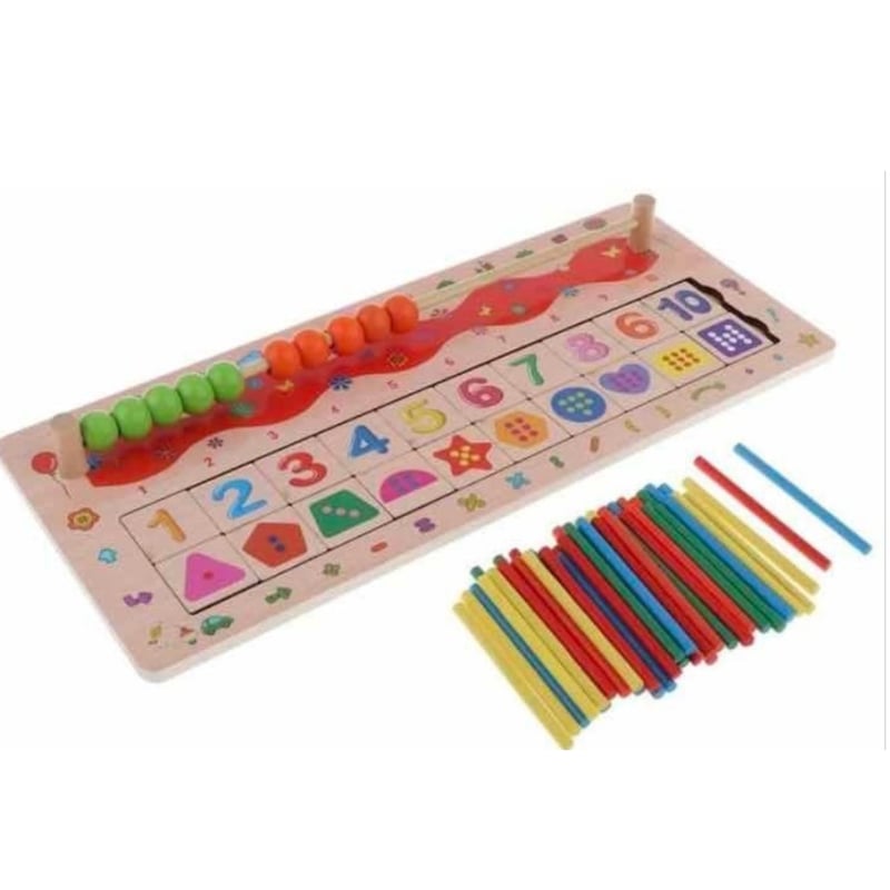 GENERICO Juego Aprende Los Números Niños Puzzle Geométrico Encaje ...