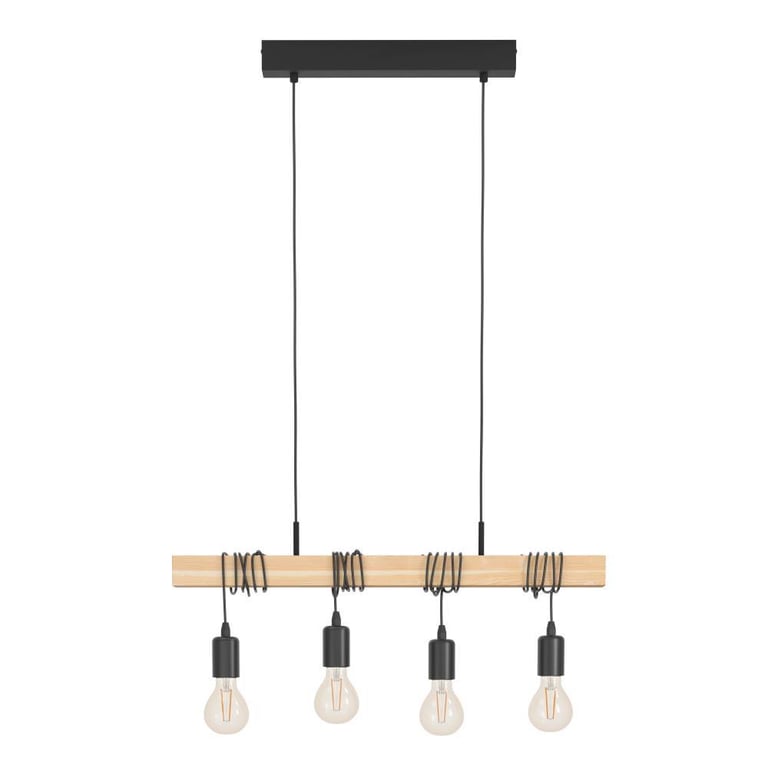 EGLO Lámpara Colgante E27 Townshend Marrón Oscuro 32916 | falabella.com