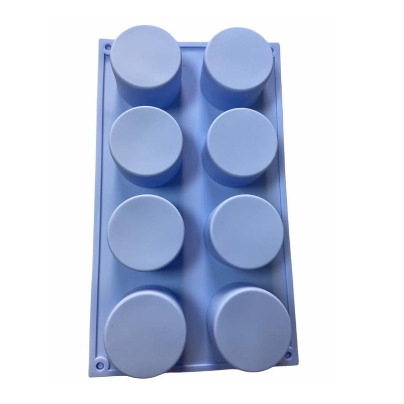 Molde De Silicona Mouse Jabon Moldes Hielo Molde 8 Cavid Redondo Azul ...