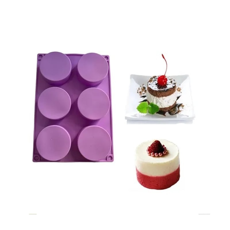 Pasteleria Molde De Silicona Cheesecake Molde Jabon Molde 6cavid Redond ...