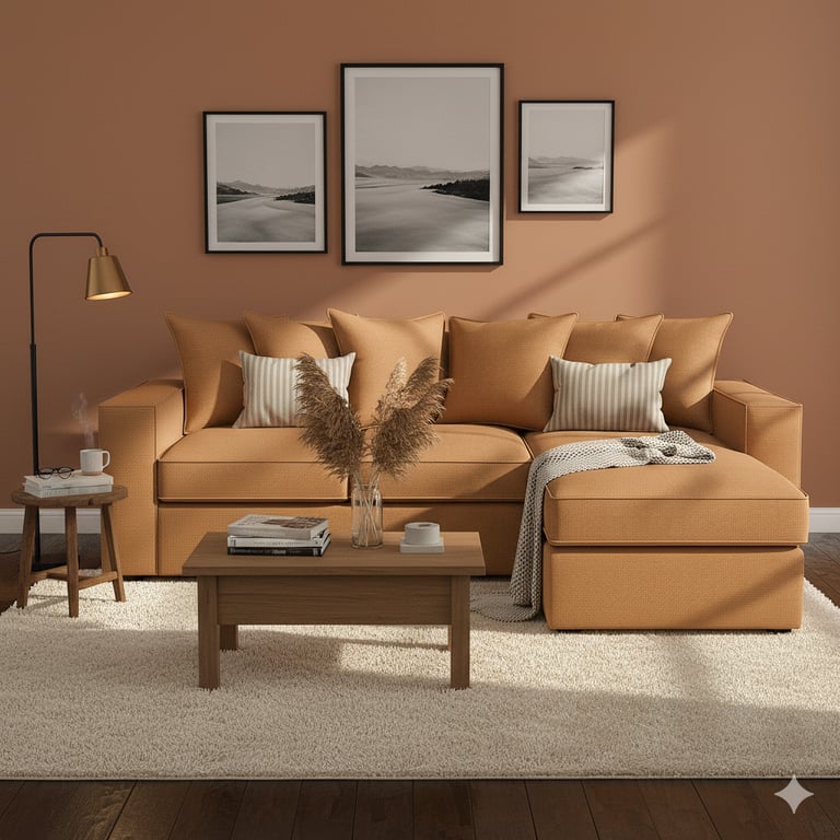 Sofá Seccional Intercambiable Romeo Café Living Full Confort | Sodimac ...