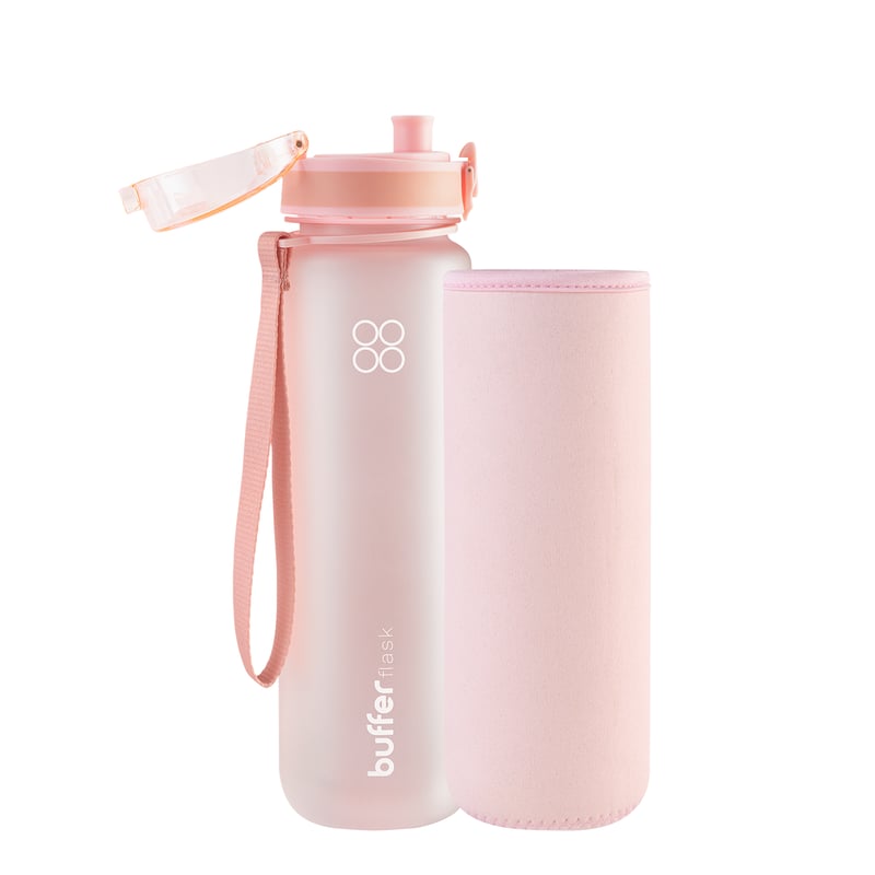 BUFFER FLASK Botella Agua Dep Ciclismo Gym Buffer Colador Funda - Rosa ...