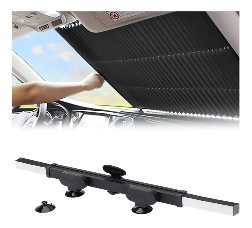 GENERICO Parasol Retractil Parasol Auto Sombrilla Auto De Parabrisas ...