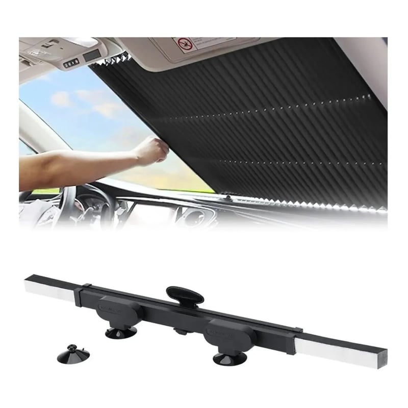 GENERICO Parasol Retractil Parasol Auto Sombrilla Auto De Parabrisas ...