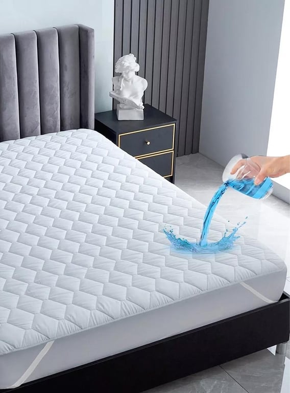 CASATUA Cubre Colchon Protector Impermeable Elasticos - Blanco - 2 ...